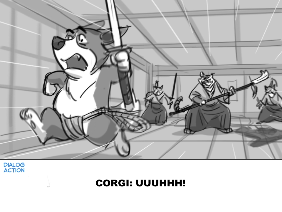 JOONKI PARK'S STORYBOARD PORTFOLIO: Ninja Corgi