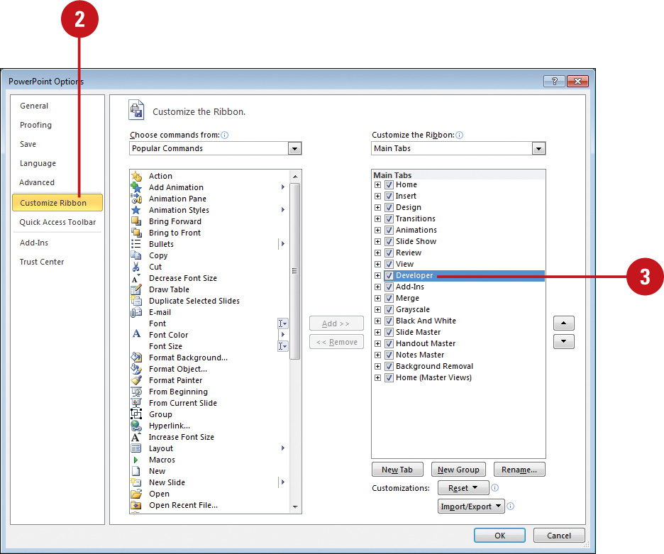 Cara mengaktifkan Tab Developper PowerPoint ~ Macro Power Point ...