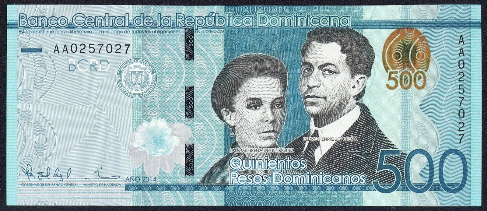 Dominican Republic 500 Pesos Dominicanos Banknote 2014 World Banknotes