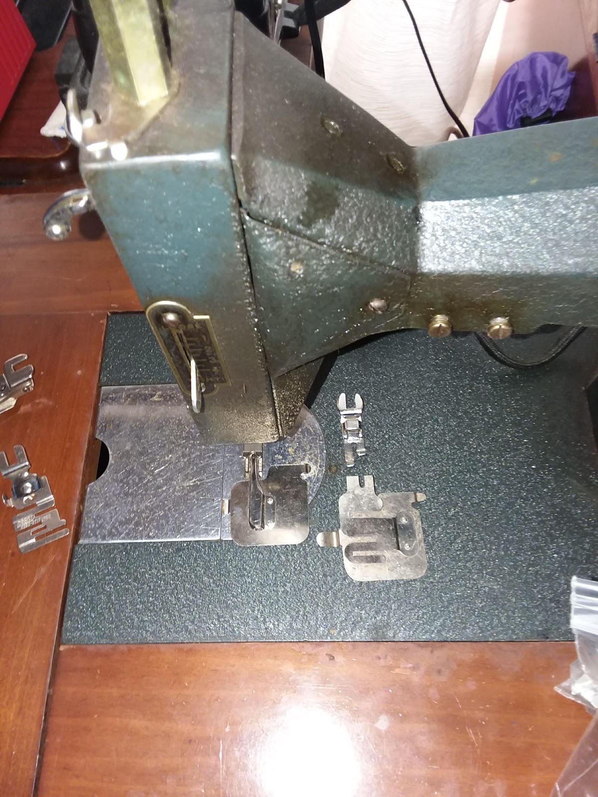 White Kenmore Domestic cast iron sewing machine