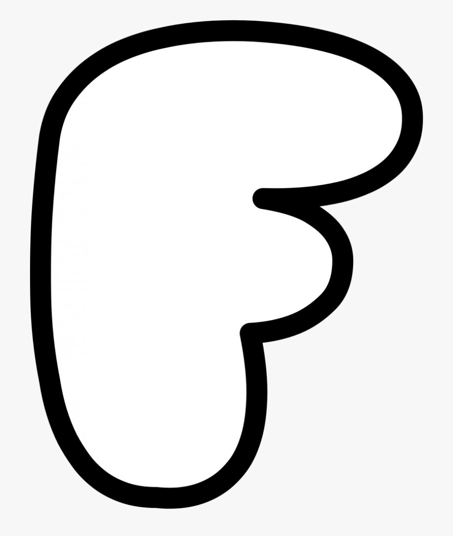 Bubble Letters F - Formal Letter