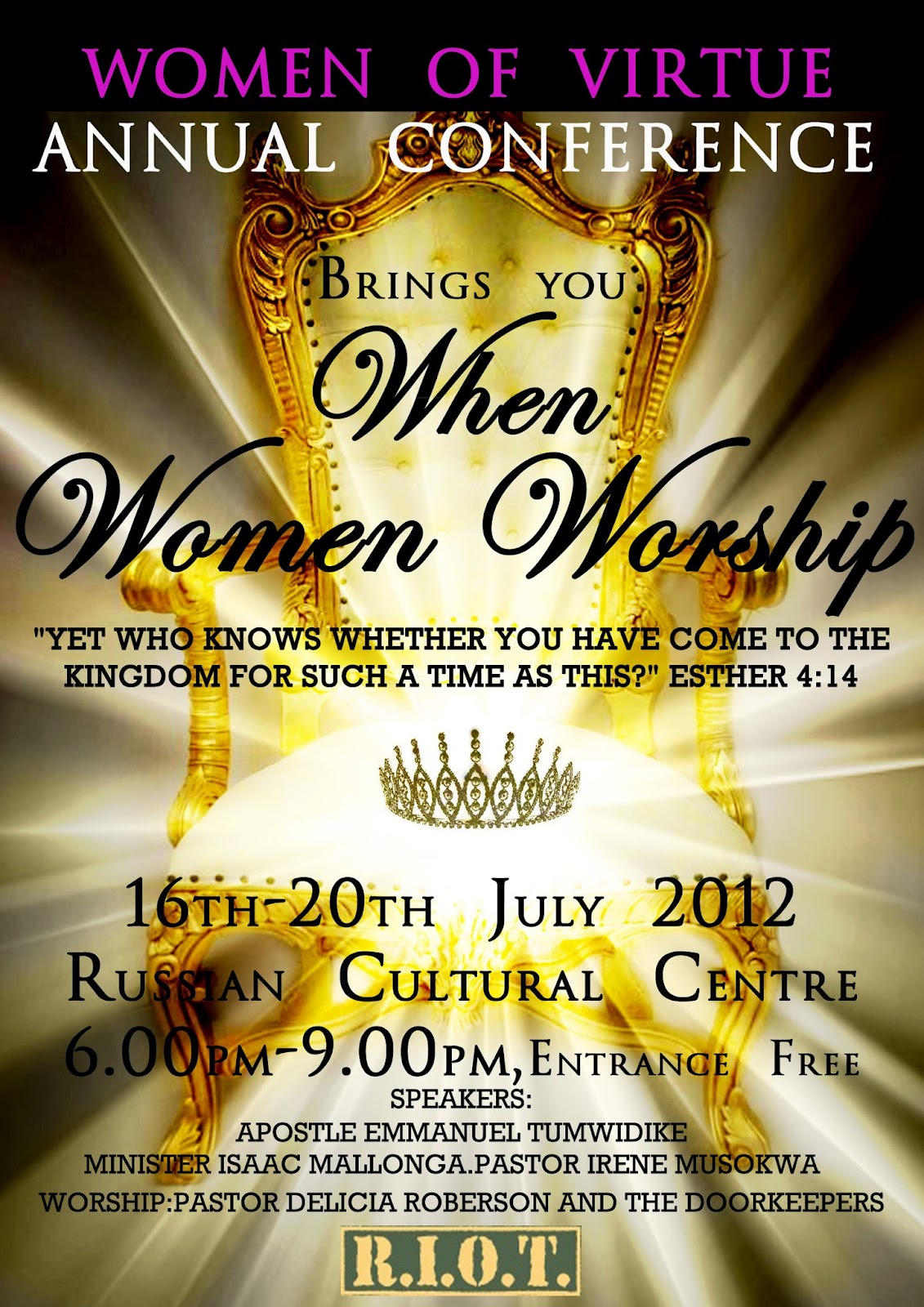 Gospel Standard Base: WOMEN OF VIRTUE ANNUAL CONFERENCE (WHEN WOMEN ...