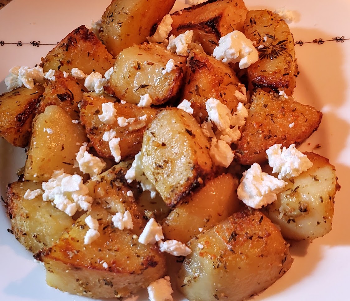 SWEET ALMOND TREE: GREEK STYLE ROASTED POTATOES