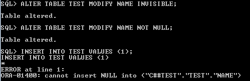 OracleDBPro - Pini Dibask Blog: Another 12c new feature - Invisible Columns