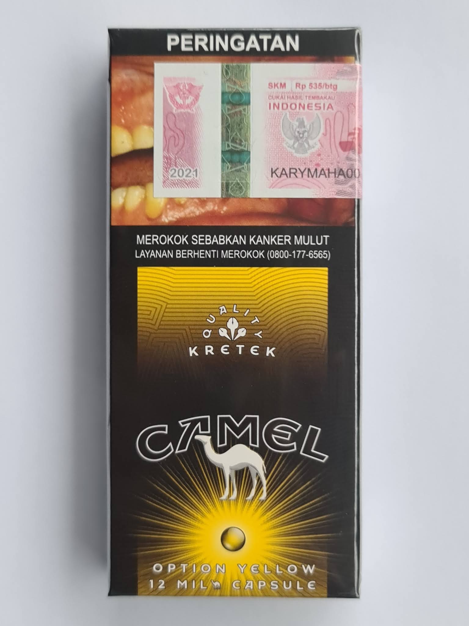 Camel Mild Option Yellow Kretek 12, SKM LTLN Pertama Di Indonesia ...