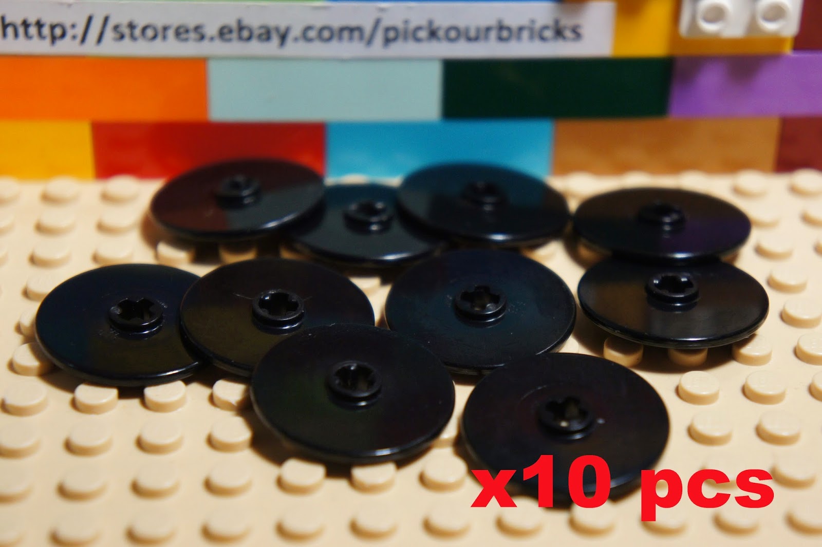 LEGO 719888 Technic Black Disk Ø24 3x3 Disc ~ stores.ebay.com/pickourbricks