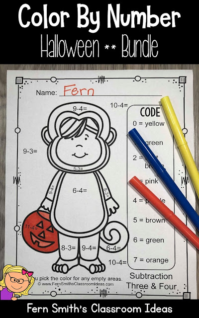 Looking for Some Adorable Halloween Addition and Subtraction Seatwork ...