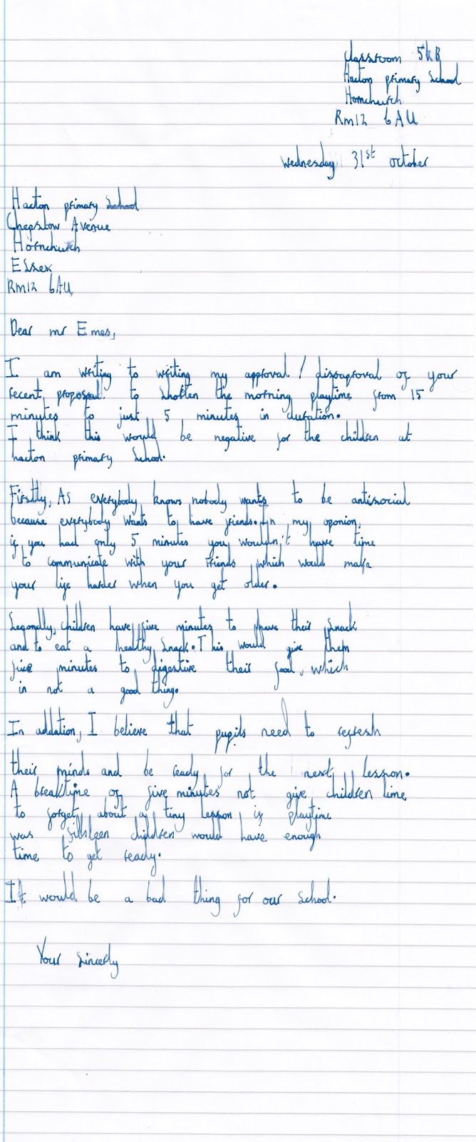 Hacton News Year 5 Literacy Persuasive Letter Writing Hacton News Year 5 Literacy Persuasive Letter Writing