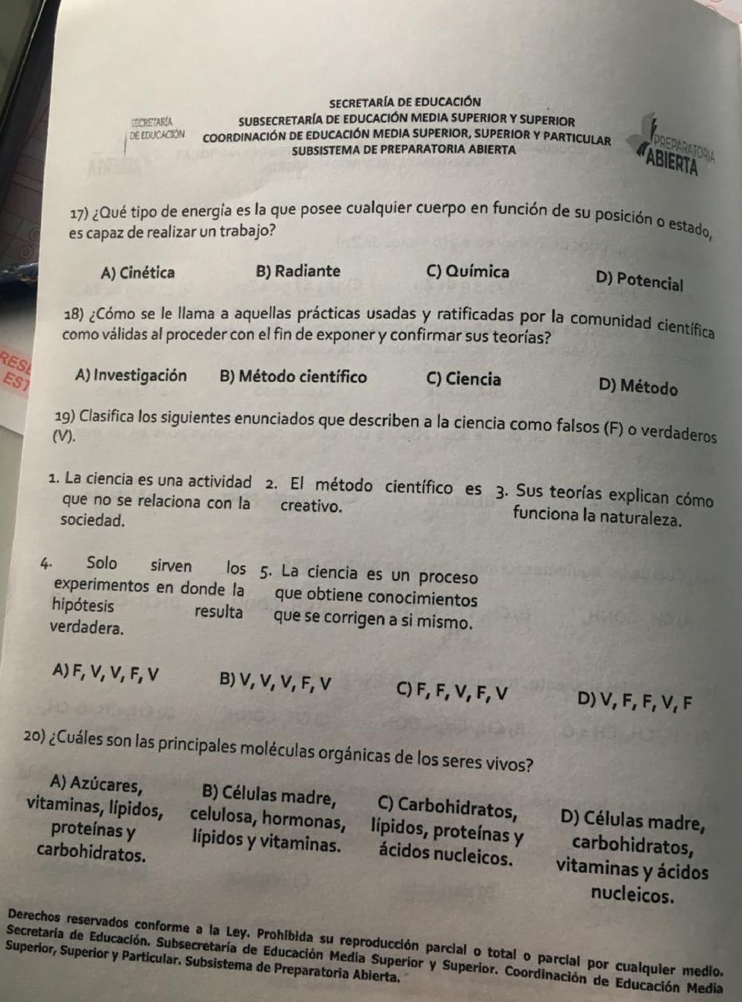 examenes reales preparatoria abierta: guias nuples prepa abierta