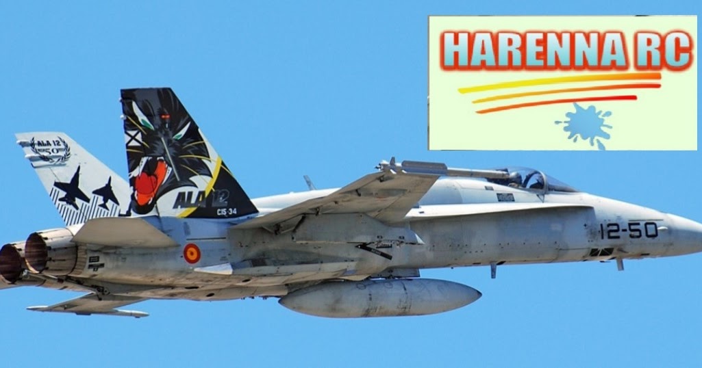 AVIONES RC DEPRON: EF-18 , HORNET C15-34 , ESPAÑA ALA 12 TORREJON DE ARDOZ.