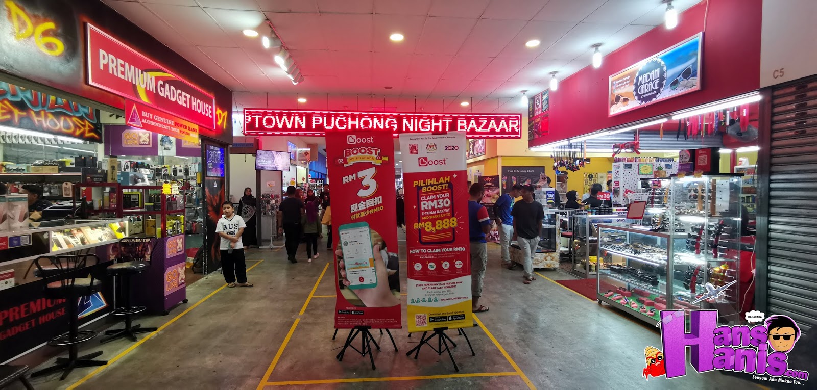 Uptown Puchong Night Bazaar : Belanja RM10 Dan Dapatkan Semula Tunai RM3 Dengan Boost e-Wallet