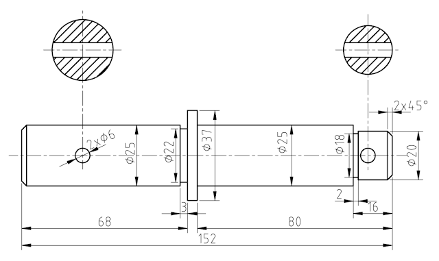 kruusaauk: Tehniline joonestamine - detaili tööjoonis