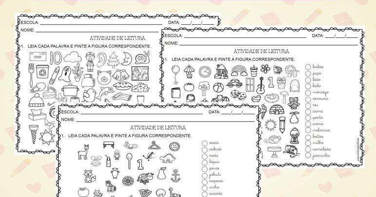 FICHAS DE LEITURA - LETRA BASTÃO E CURSIVA FICHAS DE LEITURA - LETRA BASTÃO E CURSIVA