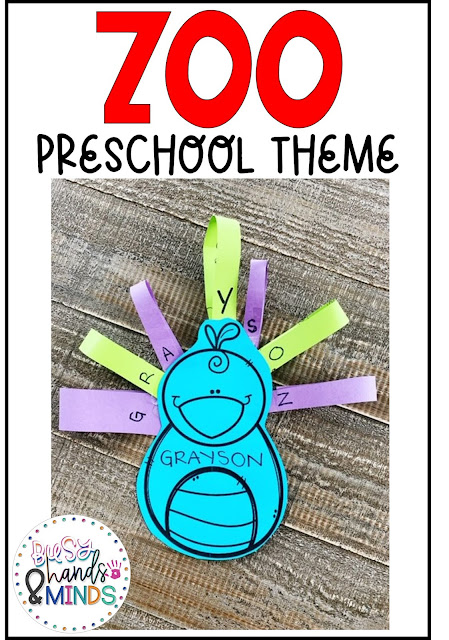 Zoo Preschool Theme | Busy Hands and Minds
