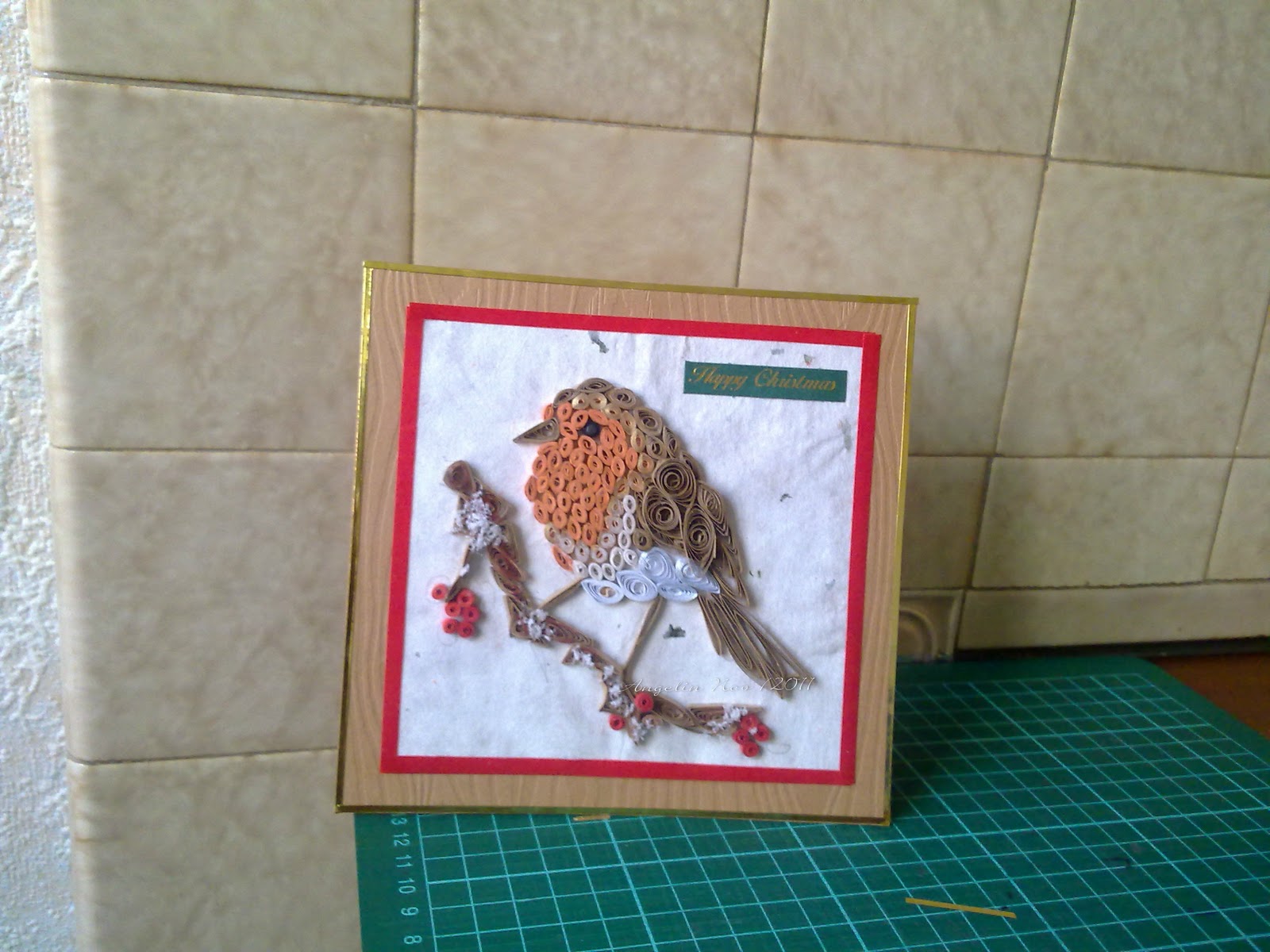 papercrafts: Robin Bird ...... Quilled Christmas Cards