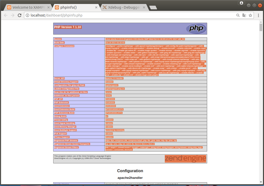 xdebug + phpstorm + ubuntu + postman