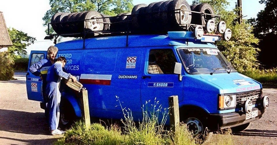 Bedford CF2 Van: Saltford Motor Services rally team van