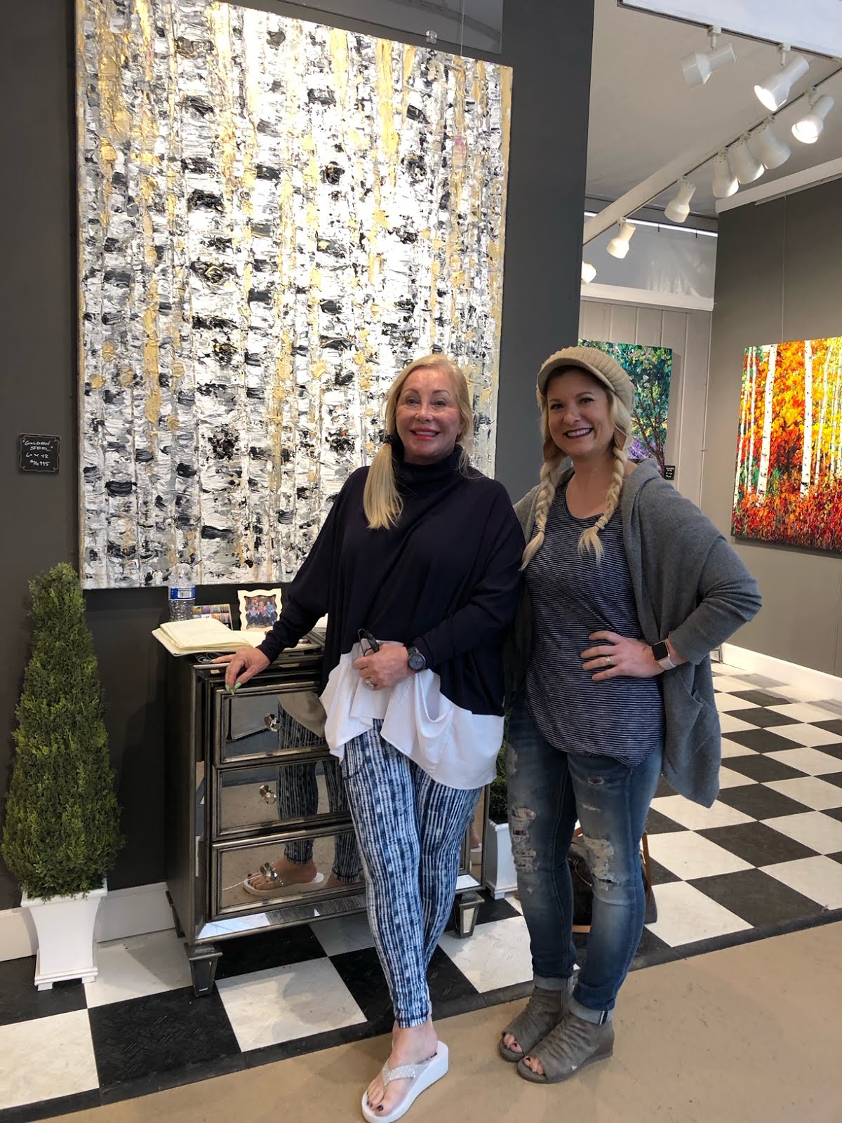 Aspen Paintings by Contemporary Aspen Artist Jennifer Vranes, Birch ...