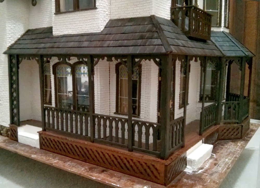 The Garfield Blog: Wrap-Around Porch Railing and Gingerbread Trim