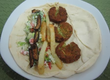 Falafel Sandwich/ Falafel Rolls/ Falafel stuffed Pita bread ~ Lincy's ...