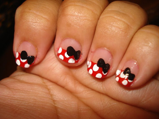 Love 4 Nail Art: MINNIE MOUSE FRENCH