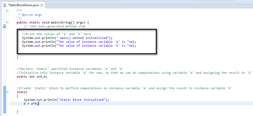 Selenium-By-Arun (Powered by TutorialsNinja.com): 90. 'static' block