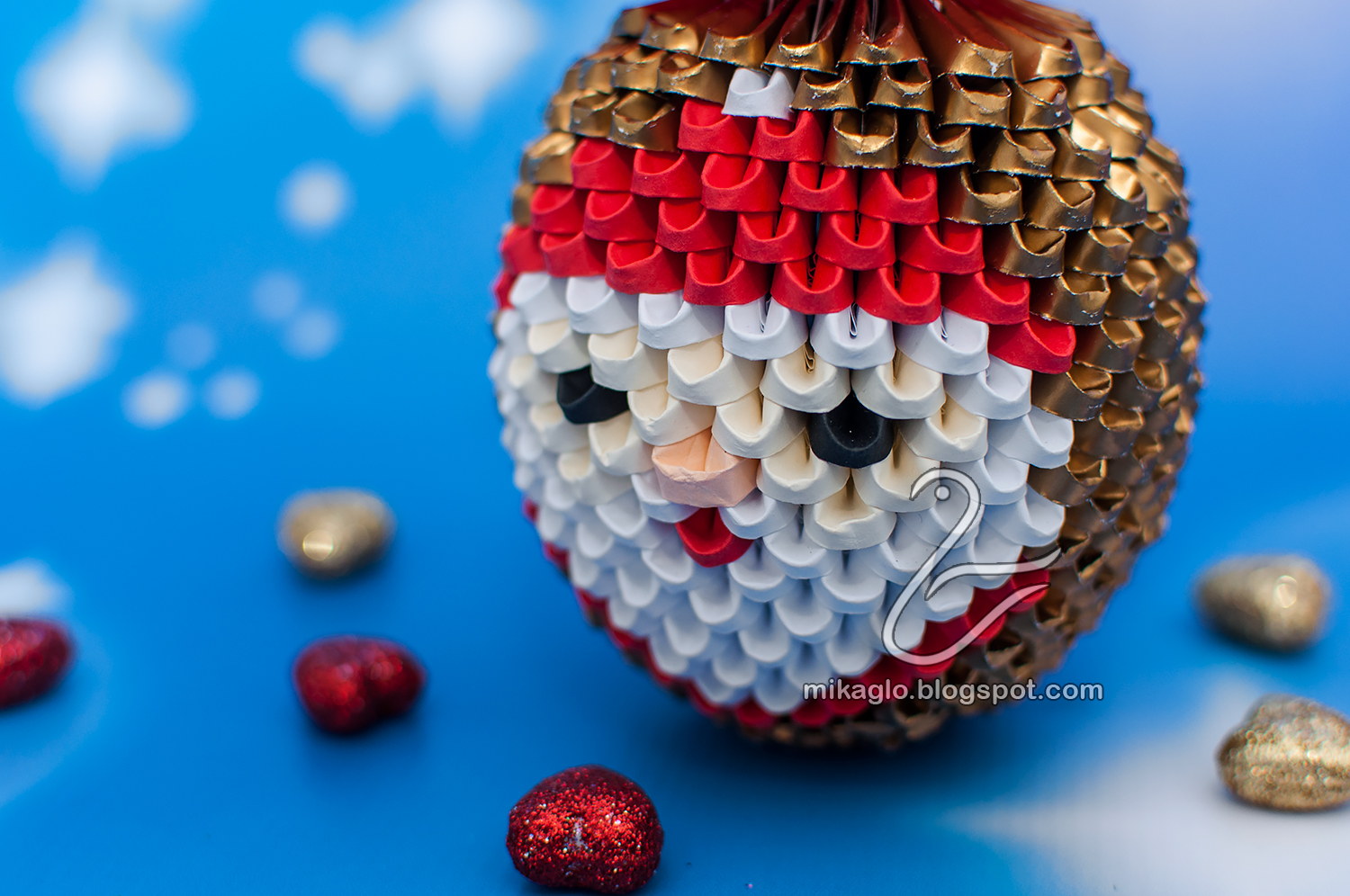 Origami 3d - mikaglo: 747. Bombka z origami / 3d origami christmas bauble