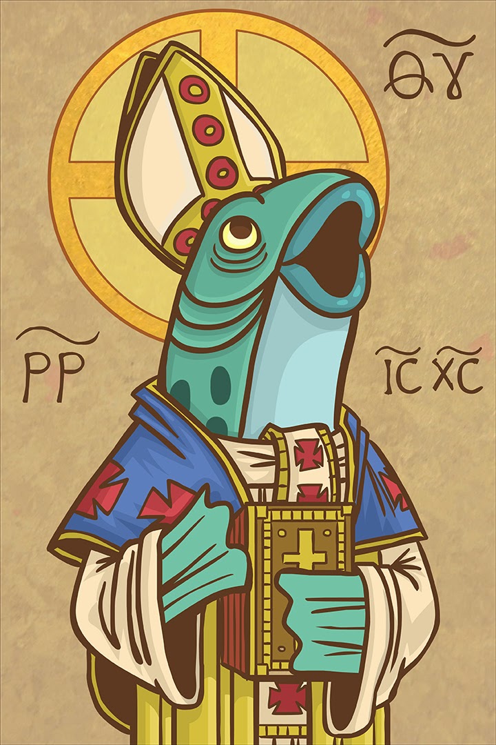 Brendan Tobin: Fish Pope Icon