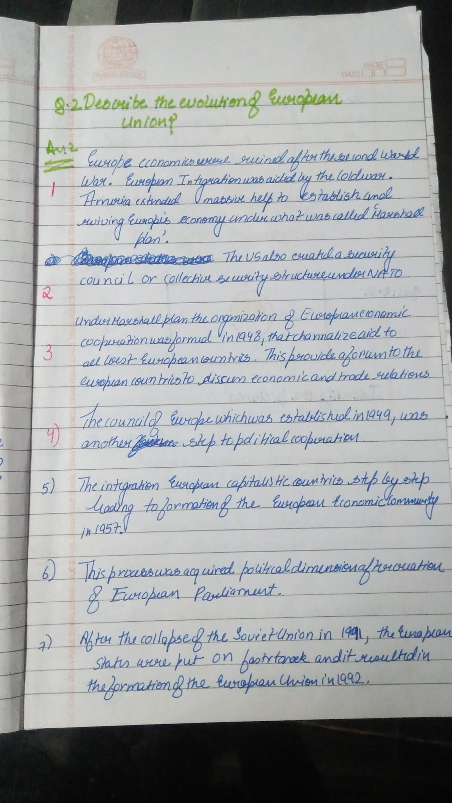 Alternative centres of power class 12 political science handwriten ...