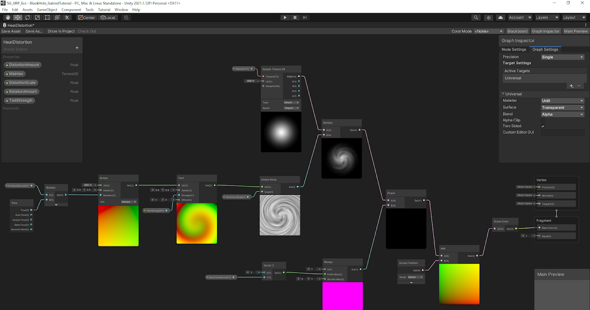 Unity Shader Graph Black Hole Vfx By Gabriel Prod