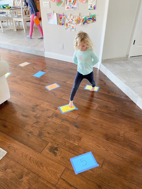 Number Hop Math Activity for Kids - Toddler Approved