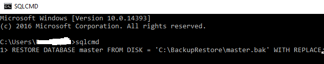 Restore The Master Database In SQL Server - SQLArena