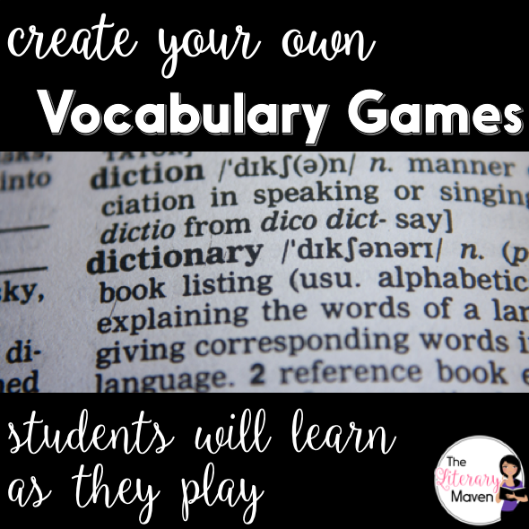 Create Your Own Vocabulary Games - The Literary Maven