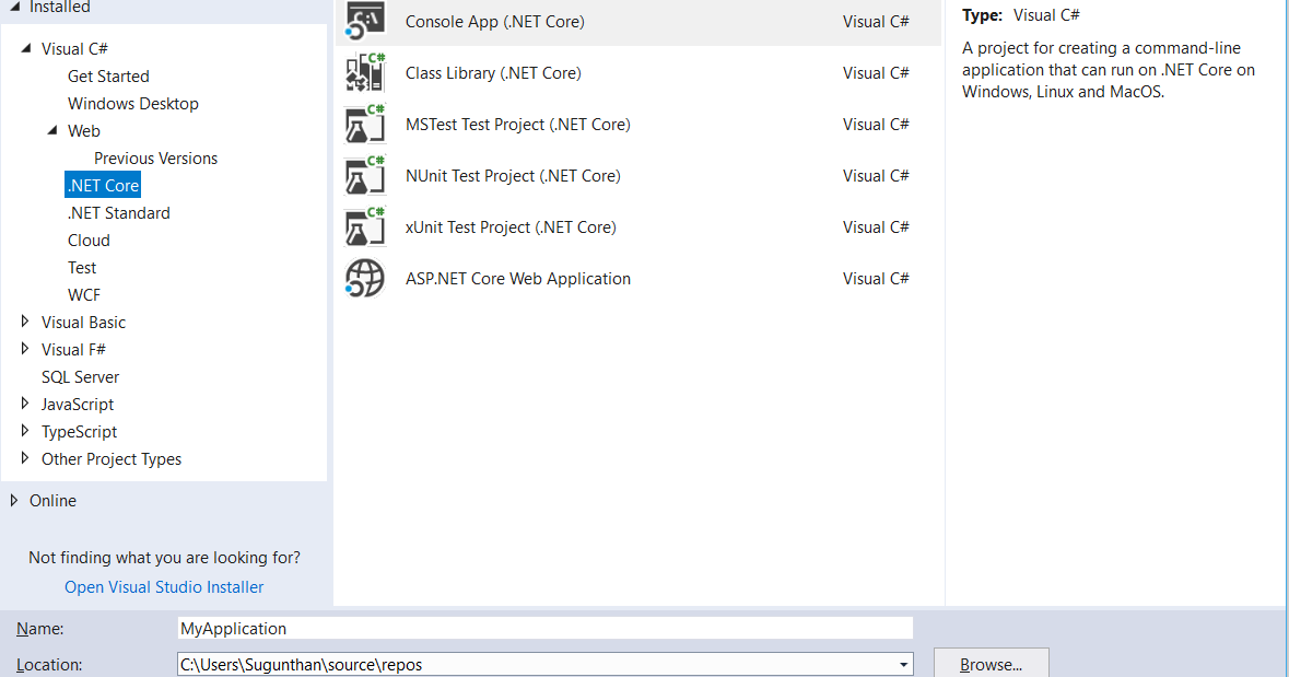 Share IT Sugu: How To connect MySQL with Entity Framework Core