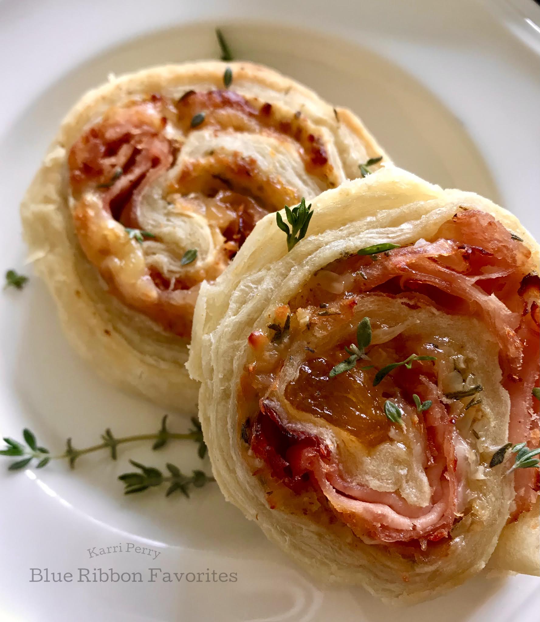 Blue Ribbon Kitchen: Cheesy Ham-Jam Pinwheels