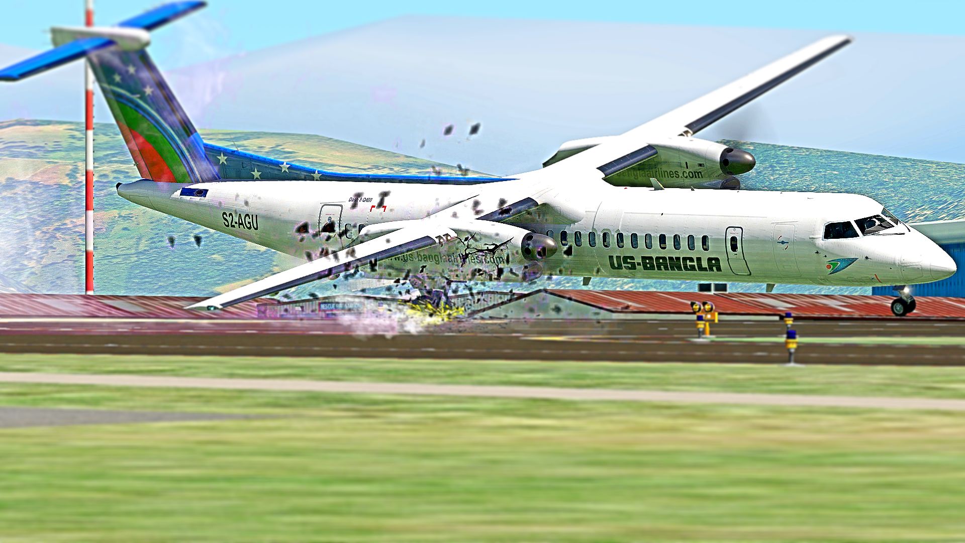 Bombardier Dash 8-Q400 Plane Crash, CİNEMATİC ANİMATİON | Aviation And ...