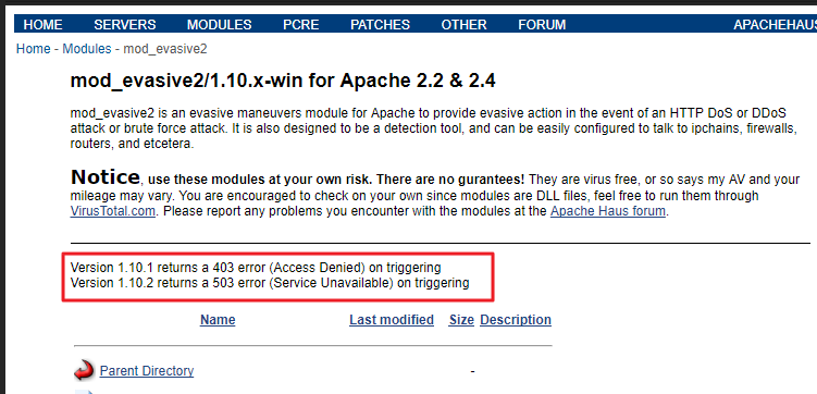iInfo 資訊交流: Server 設定(1) --- Apache 安裝mod_evasive 模組 防DDOS攻擊