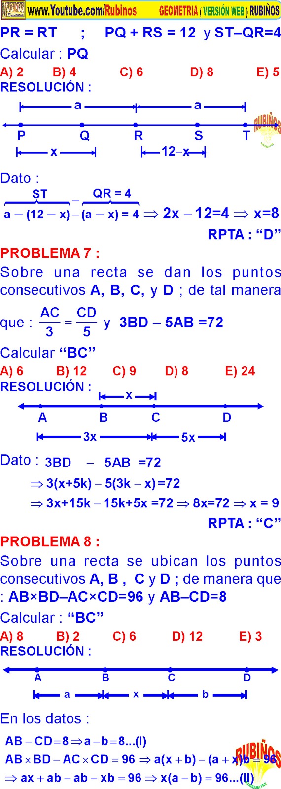 OPERACIONES CON SEGMENTOS EJERCICIOS RESUELTOS DE SECUNDARIA O MEDIA PDF