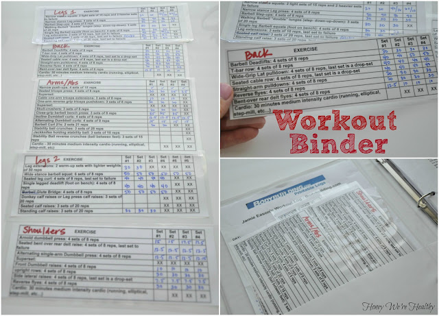 Workout Binder (Workouts Post 12-Week Program) • Honey We're Home