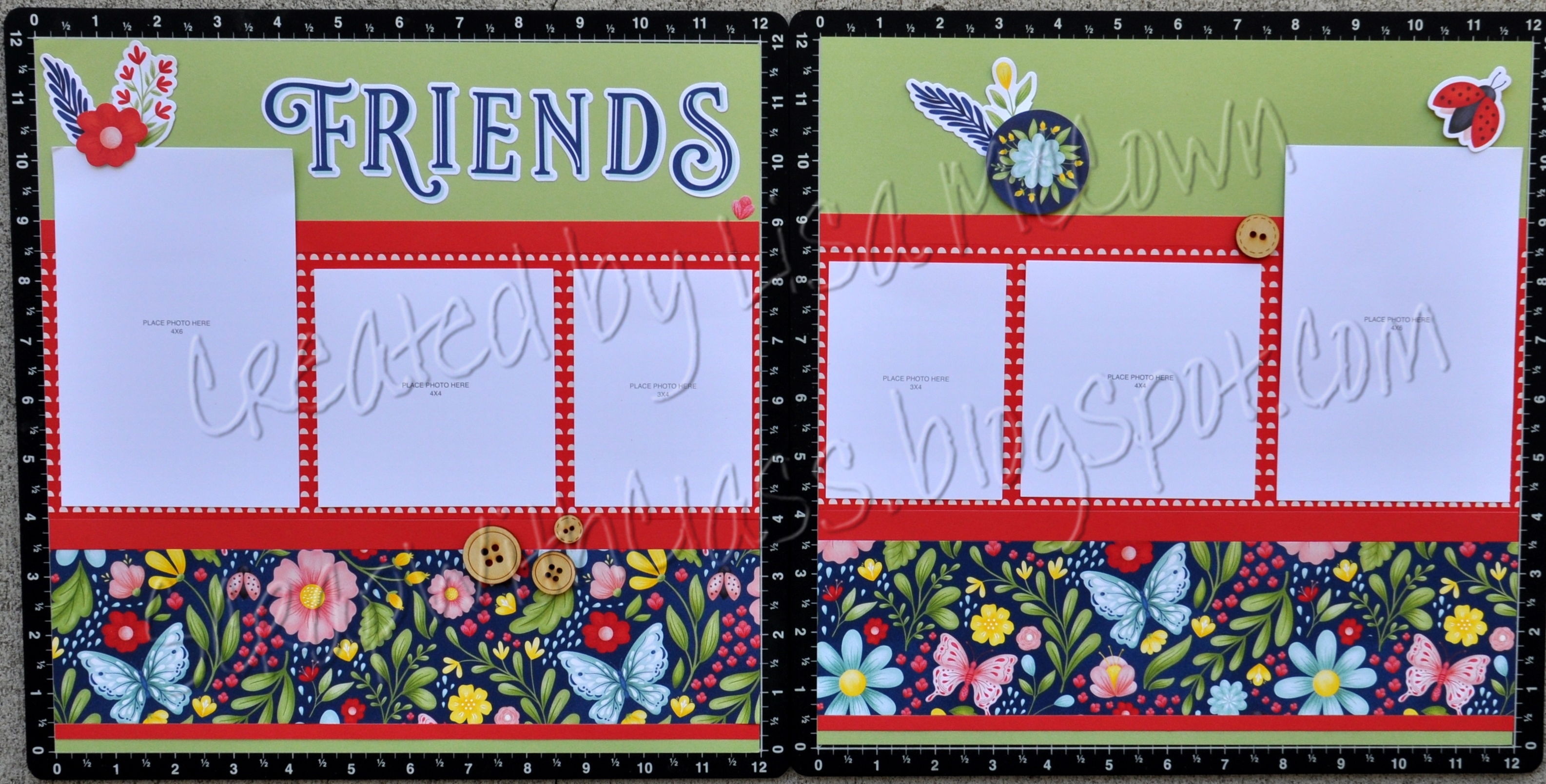 Scrap With Class: Stitched Together Page Layouts