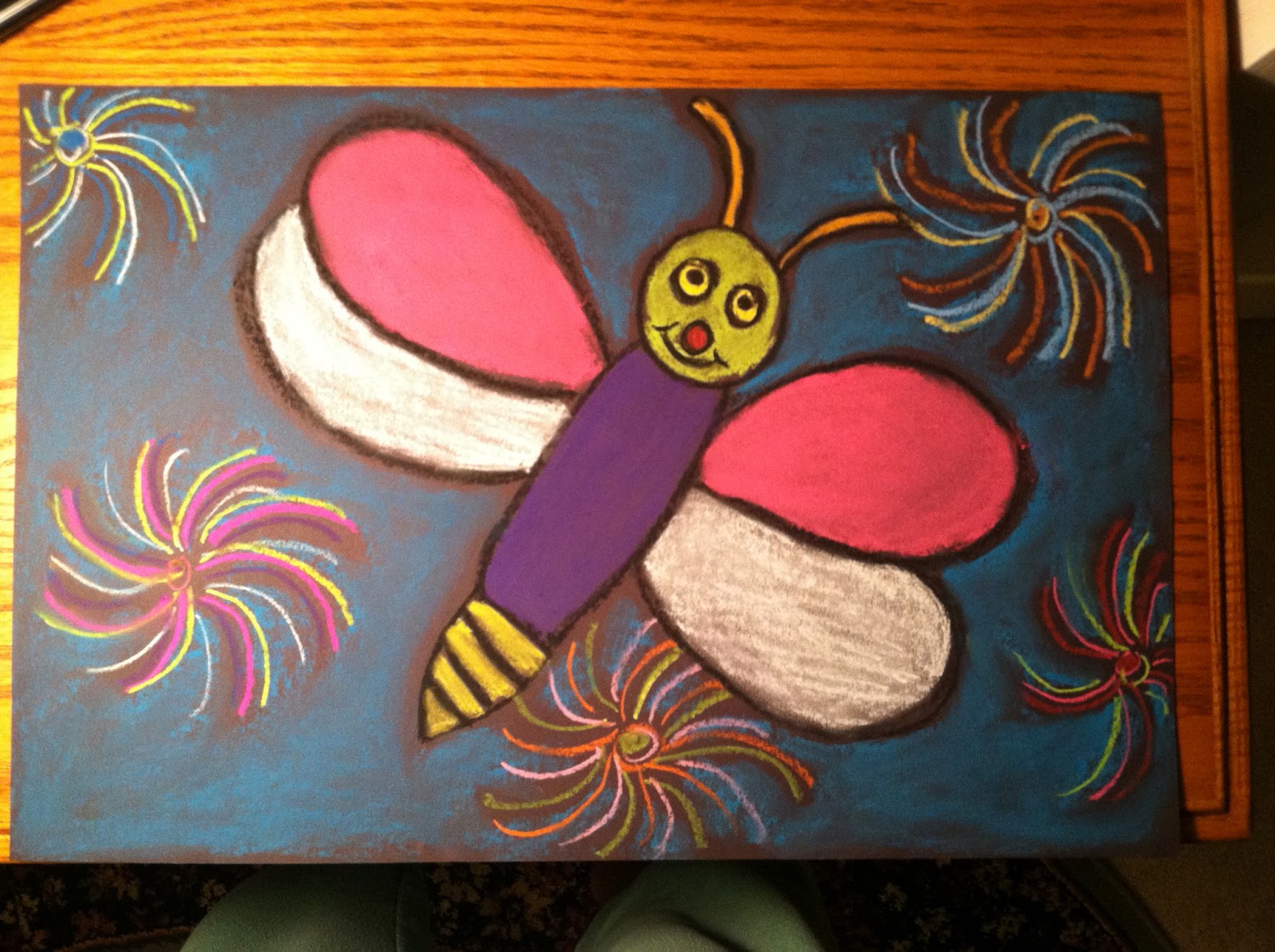 ABC & T: Lonely Firefly Chalk Pastels