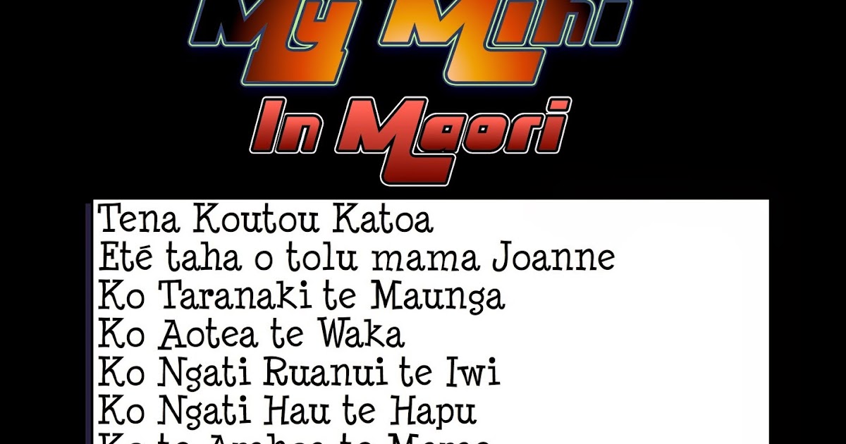 Matchless Info About How To Write A Maori Mihi - Masterad