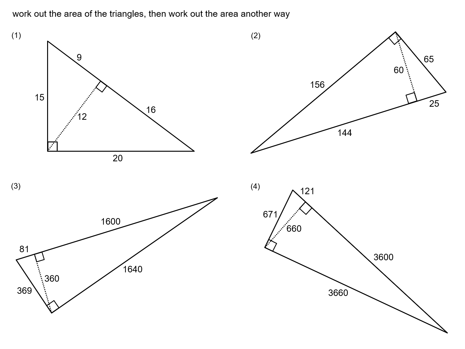 MEDIAN Don Steward mathematics teaching: triple triangle lengths