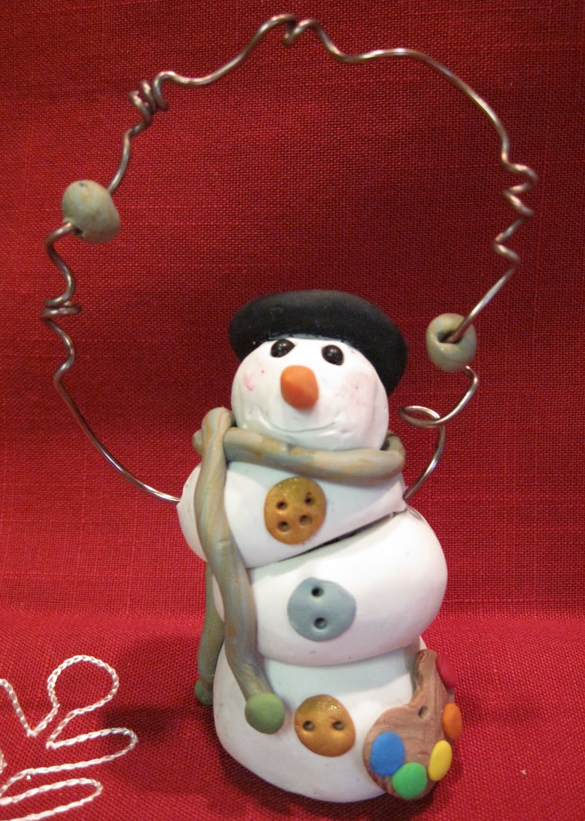 Angela Anderson Art Blog: Polymer Clay Snowmen - Kid's Art Class