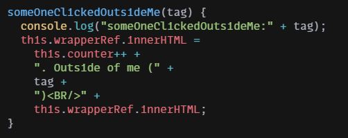 Code Samples: Handle click outside of React component | ReactJS ... Code Samples: Handle click outside of React component | ReactJS ...