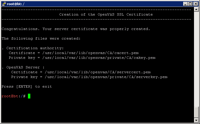 Ayman's Tech Blog: Configuring OpenVas on BackTrack 5 R3