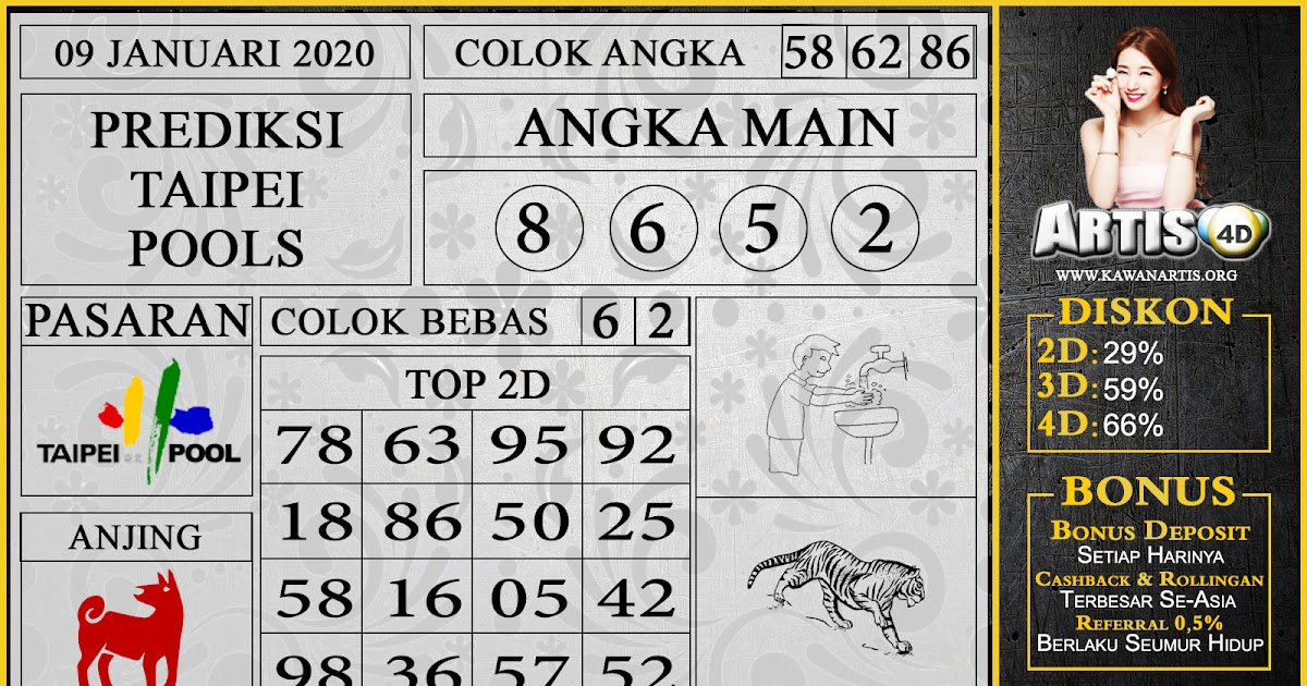 PREDIKSI TAIPEI POOLS 09 JANUARI 2021 ~ Bocoran Togel paling Jitu