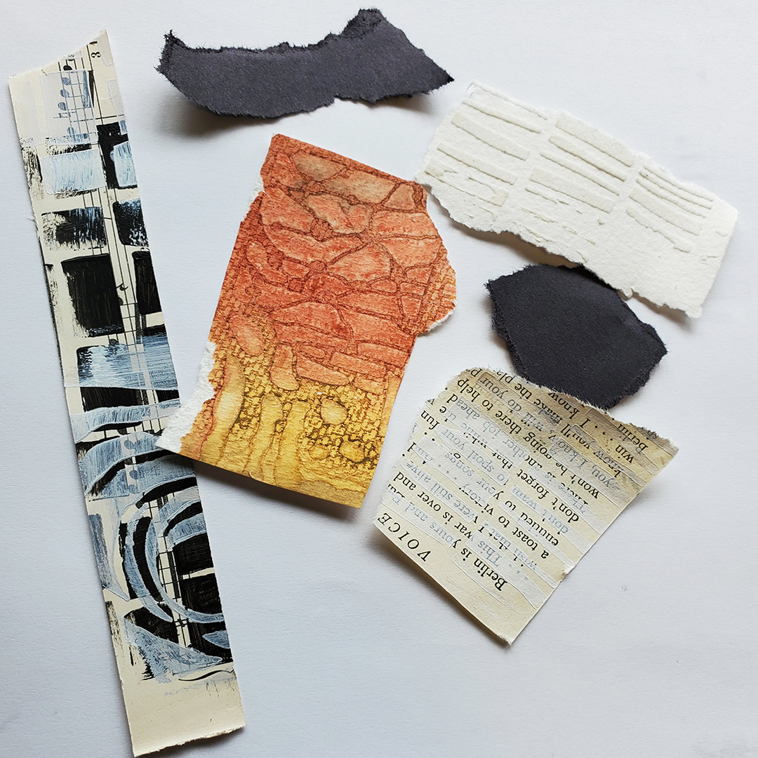 StencilGirl® Talk: Mini Stitched Collages with StencilGirl® Stencils