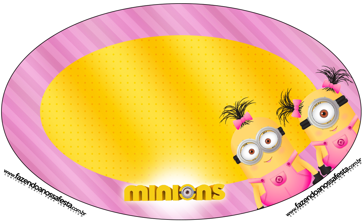 Minion Girls: Free Printable Candy Bar Labels. - Oh My Fiesta! in english