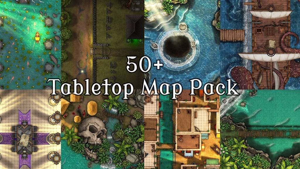 Tabletop Fix: BootsNMaps - 50+ Tabletop Maps Kickstarter